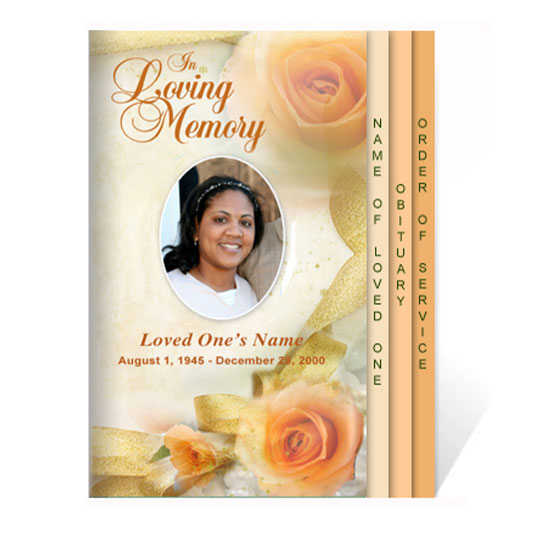 Rejoice 8-Sided Graduated Funeral Program Templates – Funeral Program ...