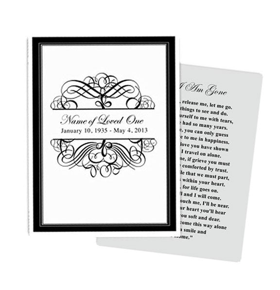 Signature Small Memorial Card Template – Funeral Program-Site Funeral ...