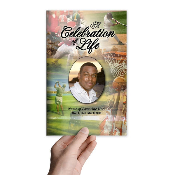 Sports Funeral Program Template | DIY Funeral Programs – Funeral ...